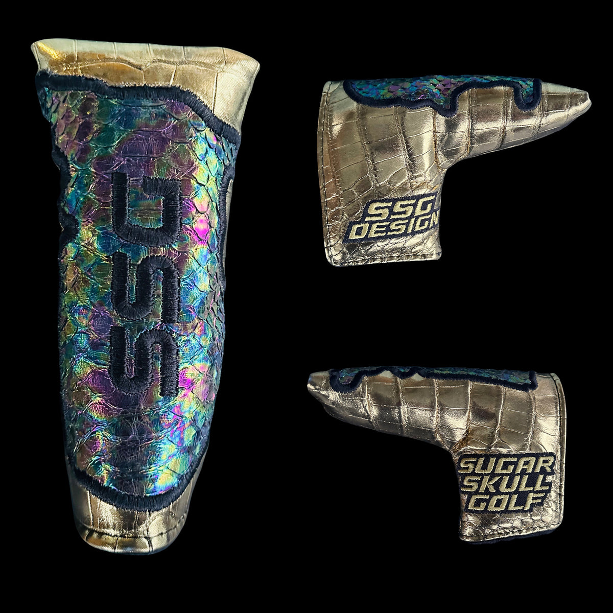 SSG 1/1 Gator/Snakeskin Map Putter Cover – Sugar Skull Golf