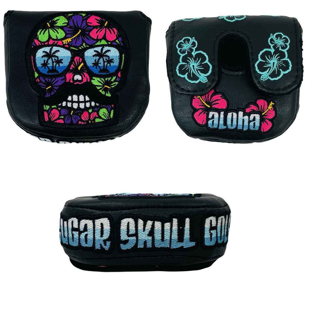 SSG 2025 Hawaiian Flower Skull Putter Cover - Center Shaft Mallet ...