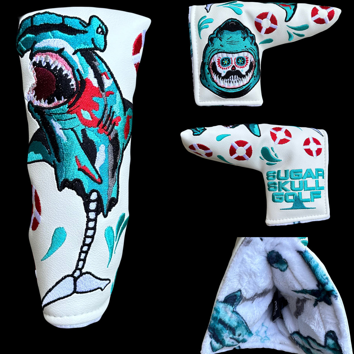 SSG 2023 Shark Week Putter Cover - Blade – Sugar Skull Golf