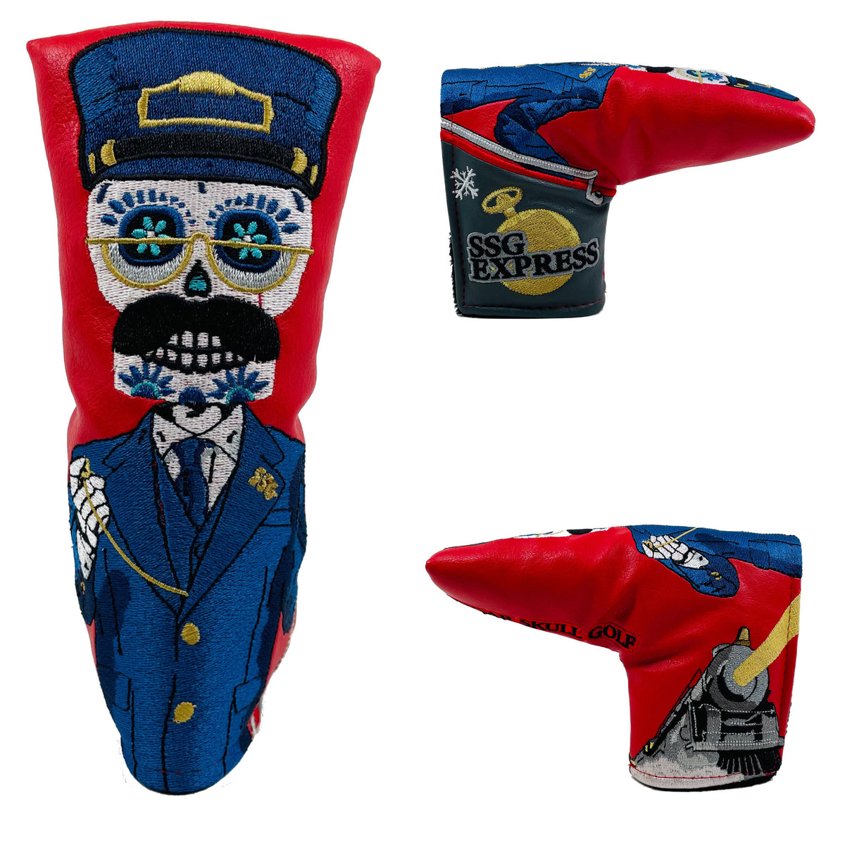 SSG Christmas Polar Express Putter Cover - Blade – Sugar Skull Golf